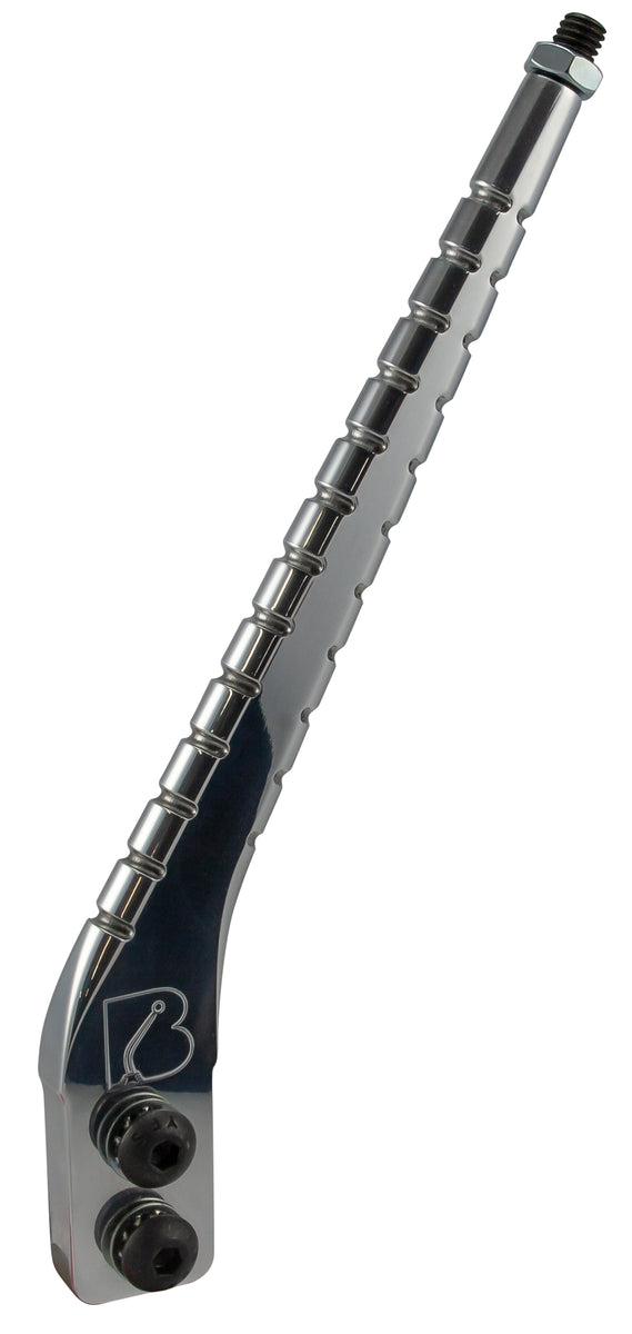 Bowler Polished Shift Lever "Ribbed Style" (10", 30° Kickback) – Bowler ...